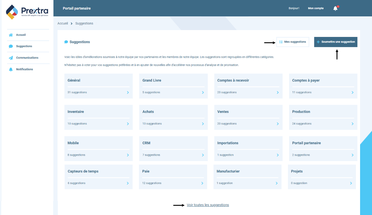 Portail partenaire - Prextra